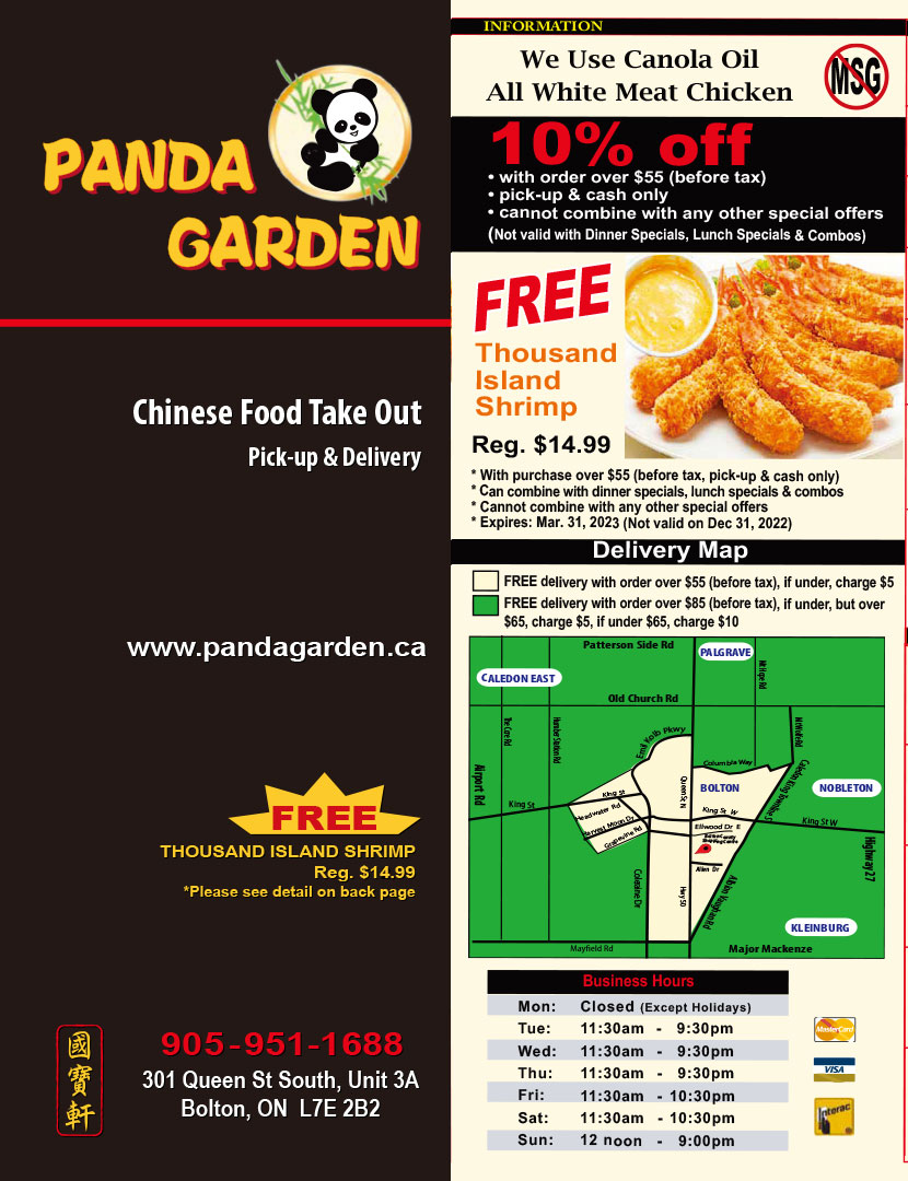 Menu – Panda Garden